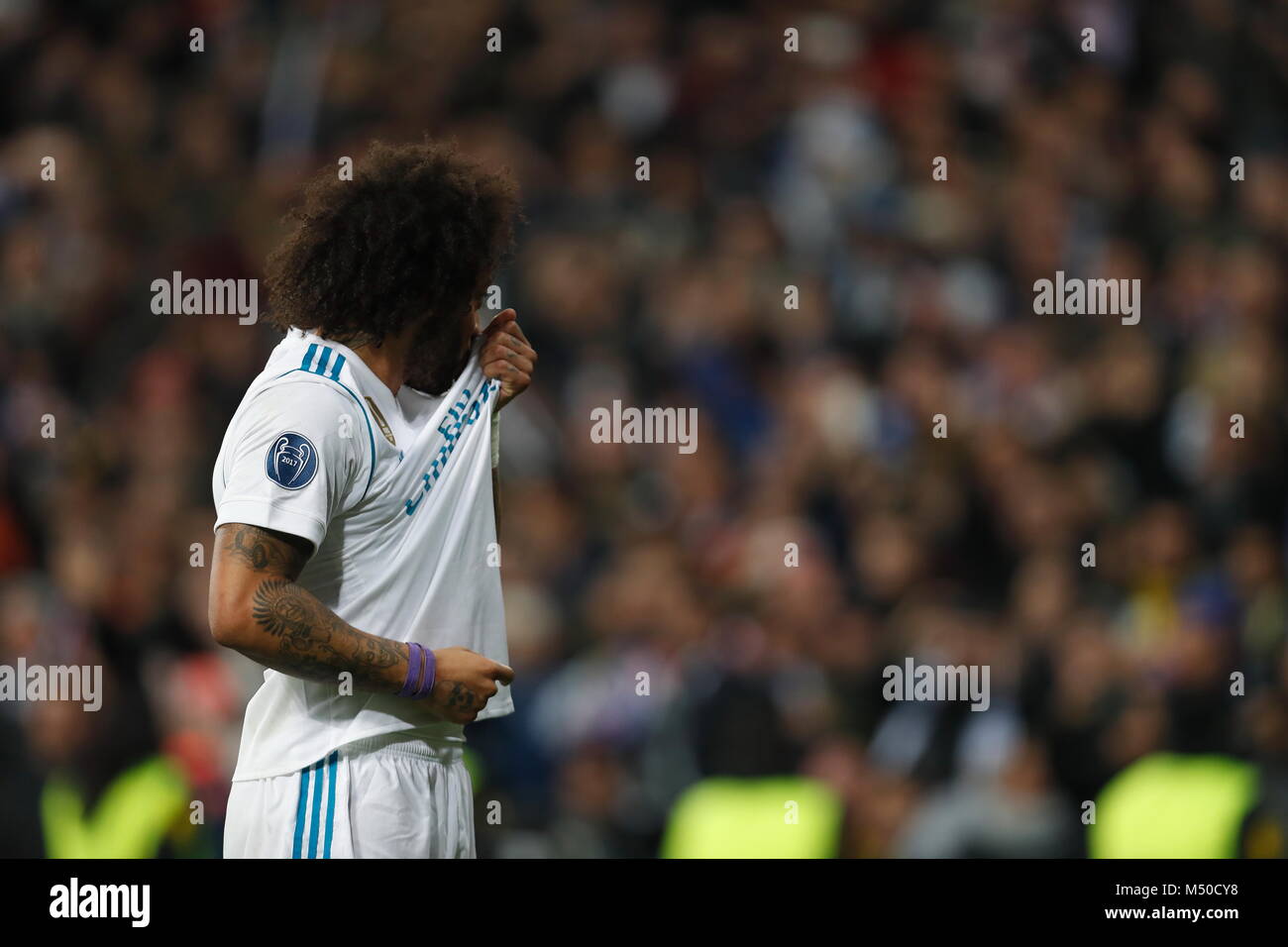 Madrid, Spain. 14th Feb, 2018. Marcelo (Real) Football/Soccer : Marcelo ...