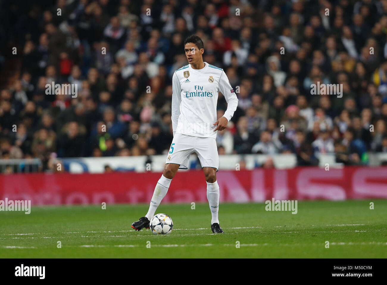 Madrid, Spain. 14th Feb, 2018. Raphael Varane (Real) Football/Soccer ...