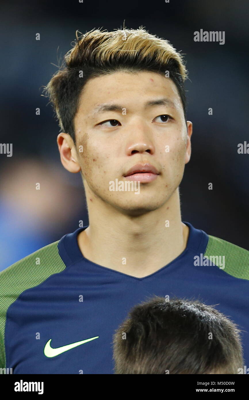 San Sebastian, Spain. 15th Feb, 2018. Hee-Chan Hwang (Salzburg ...