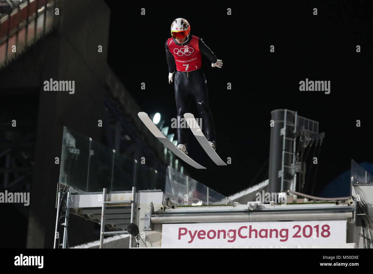 Pyeongchang, South Korea. 19th Feb, 2018. Taku Takeuchi (JPN) Ski ...