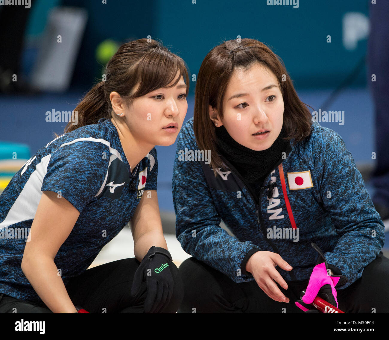 (L-R): Chinami YOSHIDA, Satsuki FUJISAWA (JPN), Curling, Women Round ...