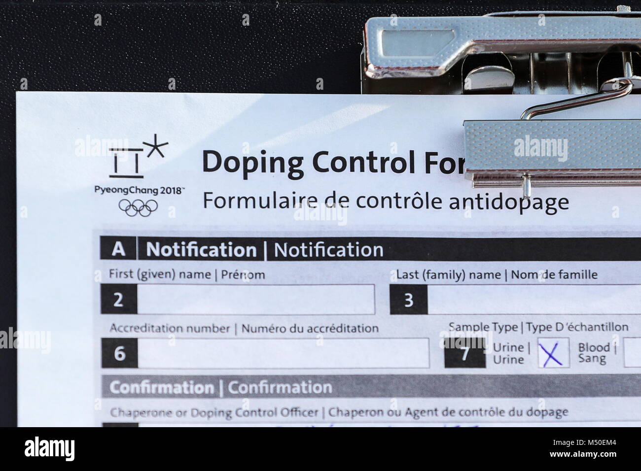 Doping Control High Resolution Stock Photography and Images - Alamy