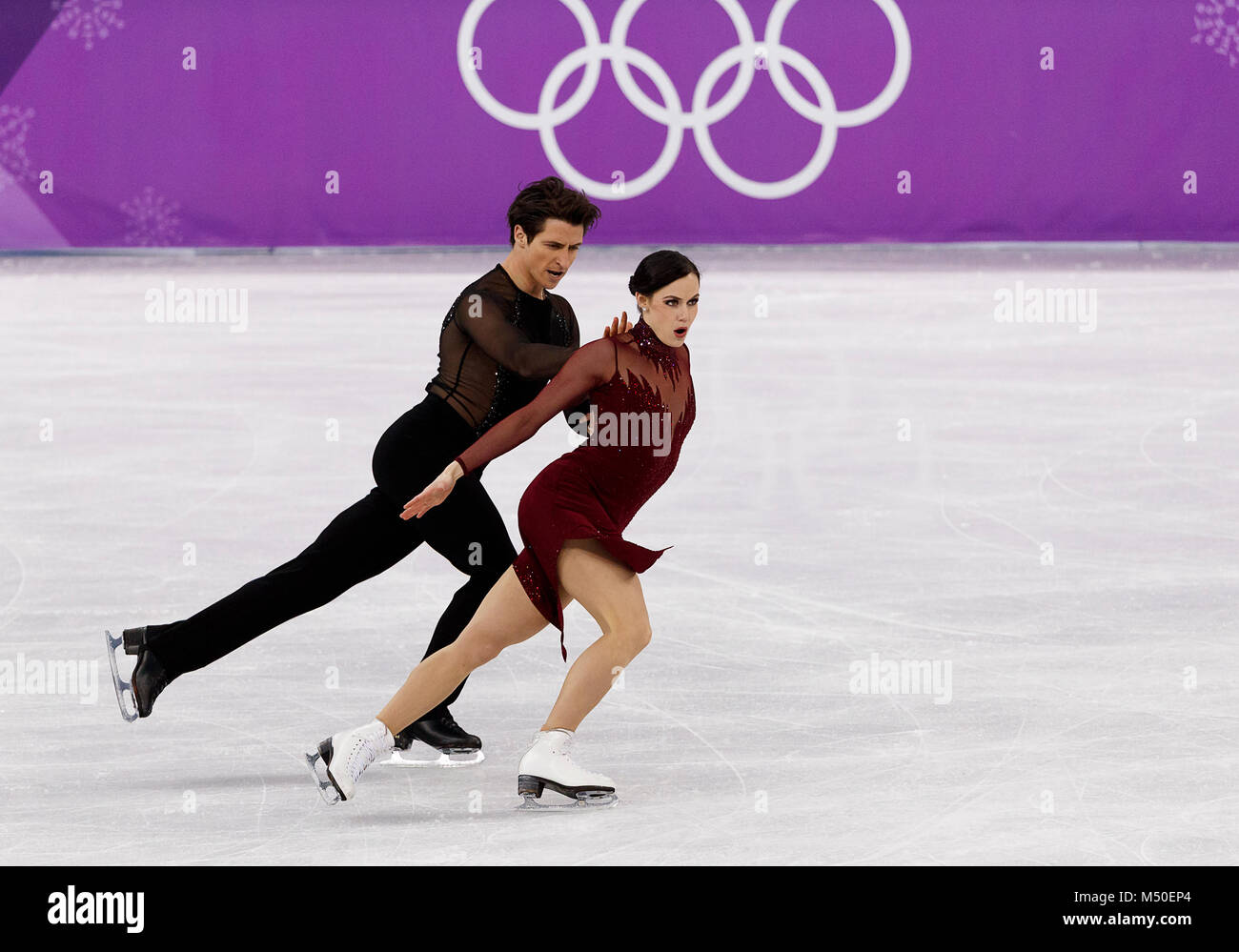 February 20, 2018 - Gangneung, South Korea - Figure skaters Tessa ...