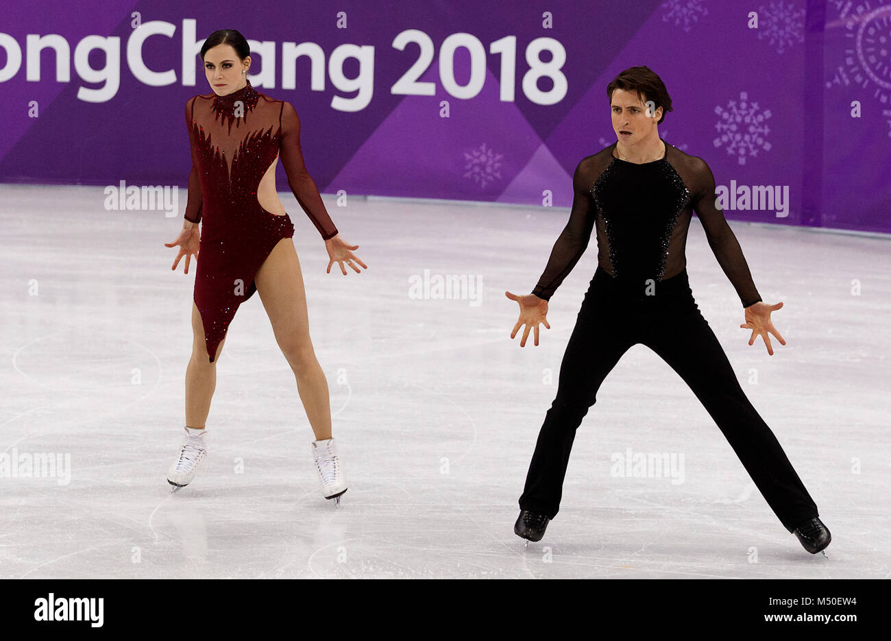 February 20, 2018 - Gangneung, South Korea - Figure skaters Tessa ...