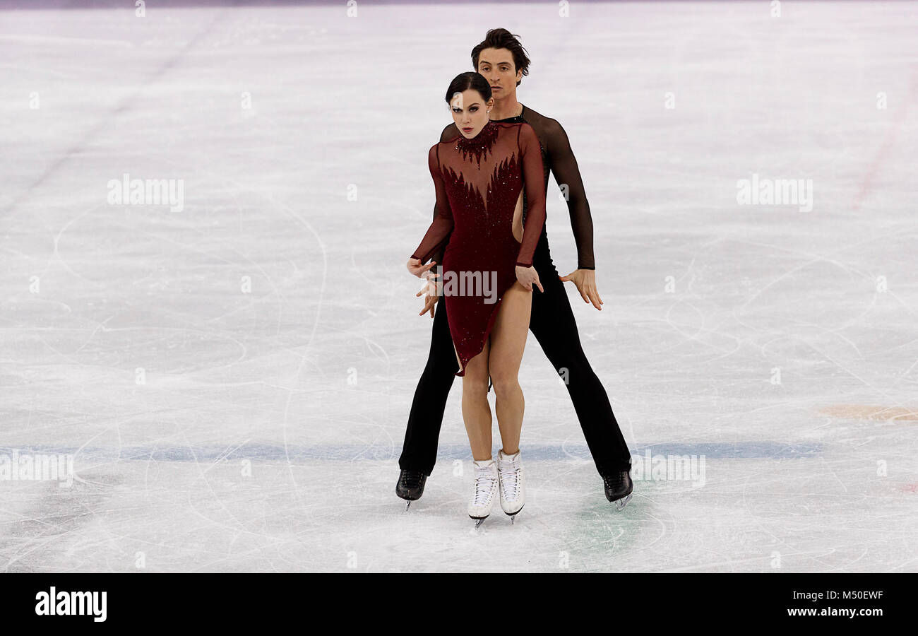 February 20, 2018 - Gangneung, South Korea - Figure skaters Tessa ...