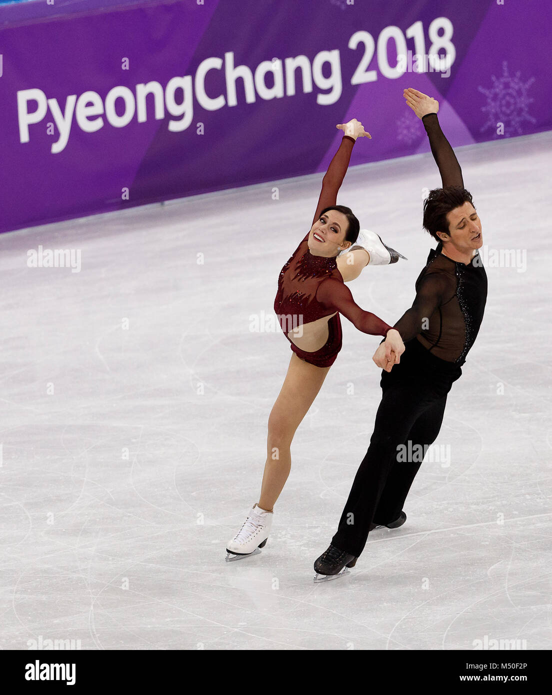 February 20, 2018 - Gangneung, South Korea - Figure skaters Tessa ...