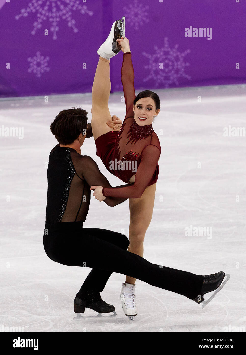 Gangneung, South Korea. 20th Feb, 2018. Figure skaters Tessa Virtue and ...