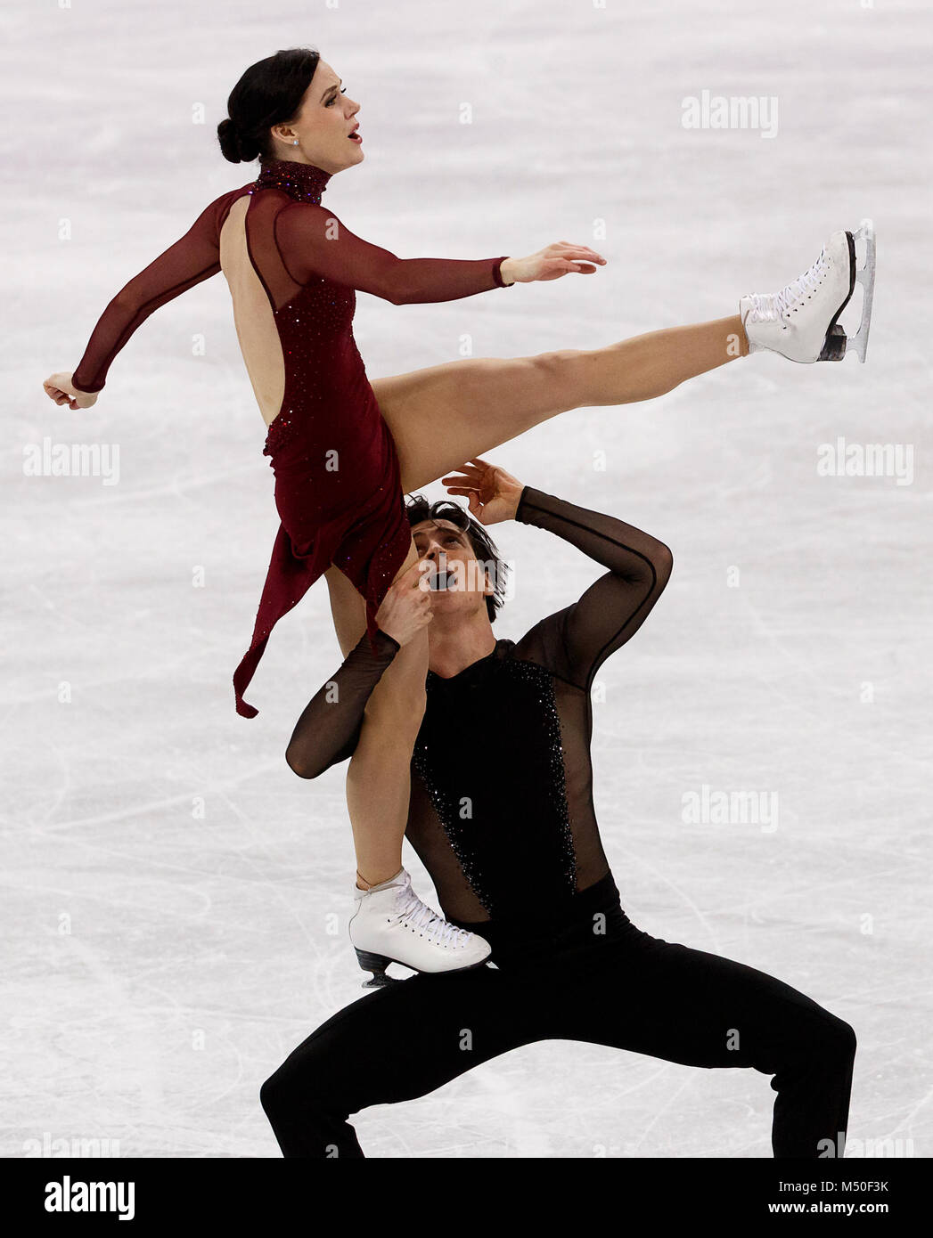 Gangneung, South Korea. 20th Feb, 2018. Figure skaters Tessa Virtue and ...