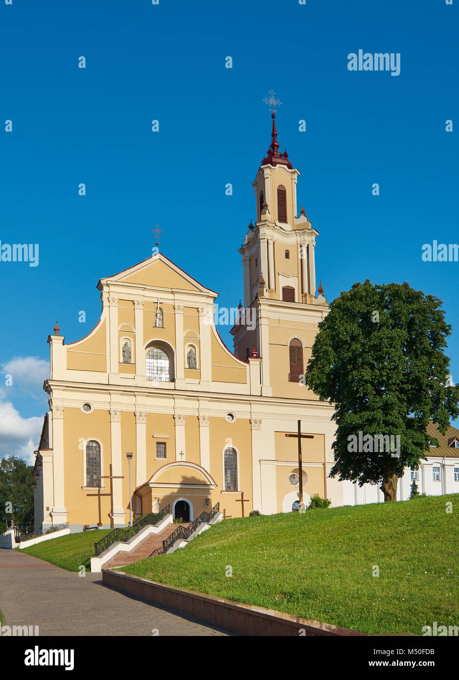 Catholic church and the Monastery Stock Photo - Alamy