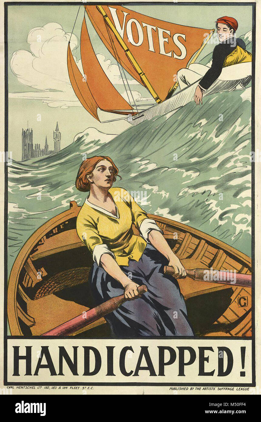 Votes for Women Suffrage posters Stock Photo - Alamy