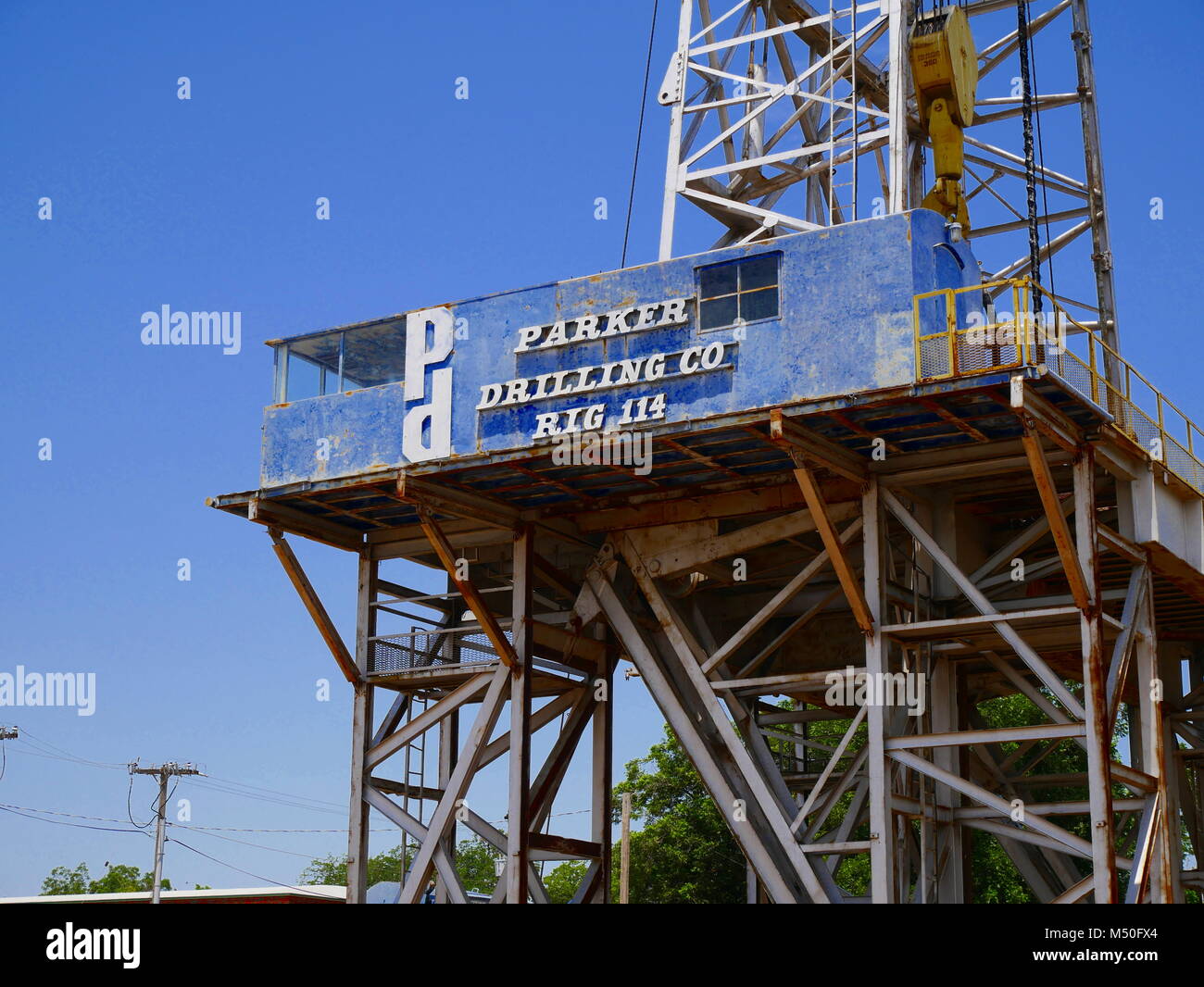 The Parker Drilling Rig,Elk City,Oklahoma,Route 66 Stock Photo - Alamy