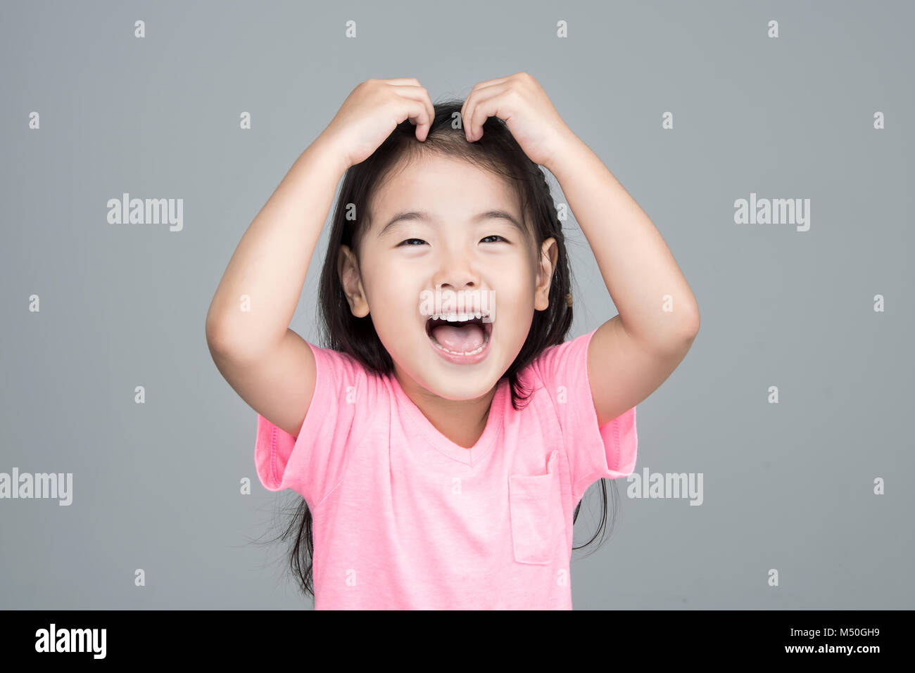 Asian cute girl smile hi-res stock photography and images - Alamy