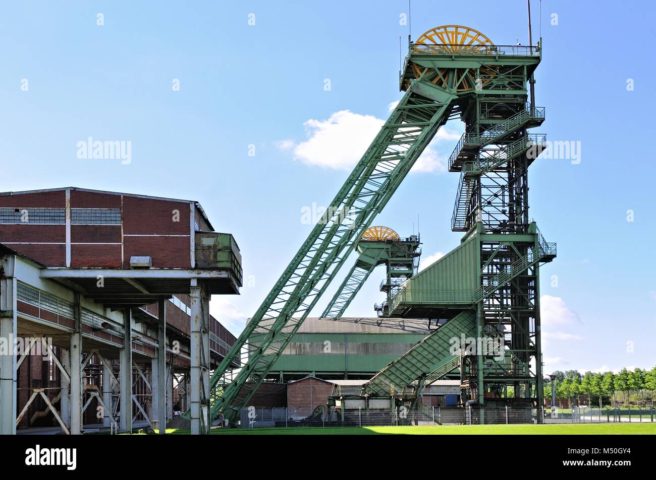 Towers colliery Westphalia Ahlen Germany Stock Photo - Alamy