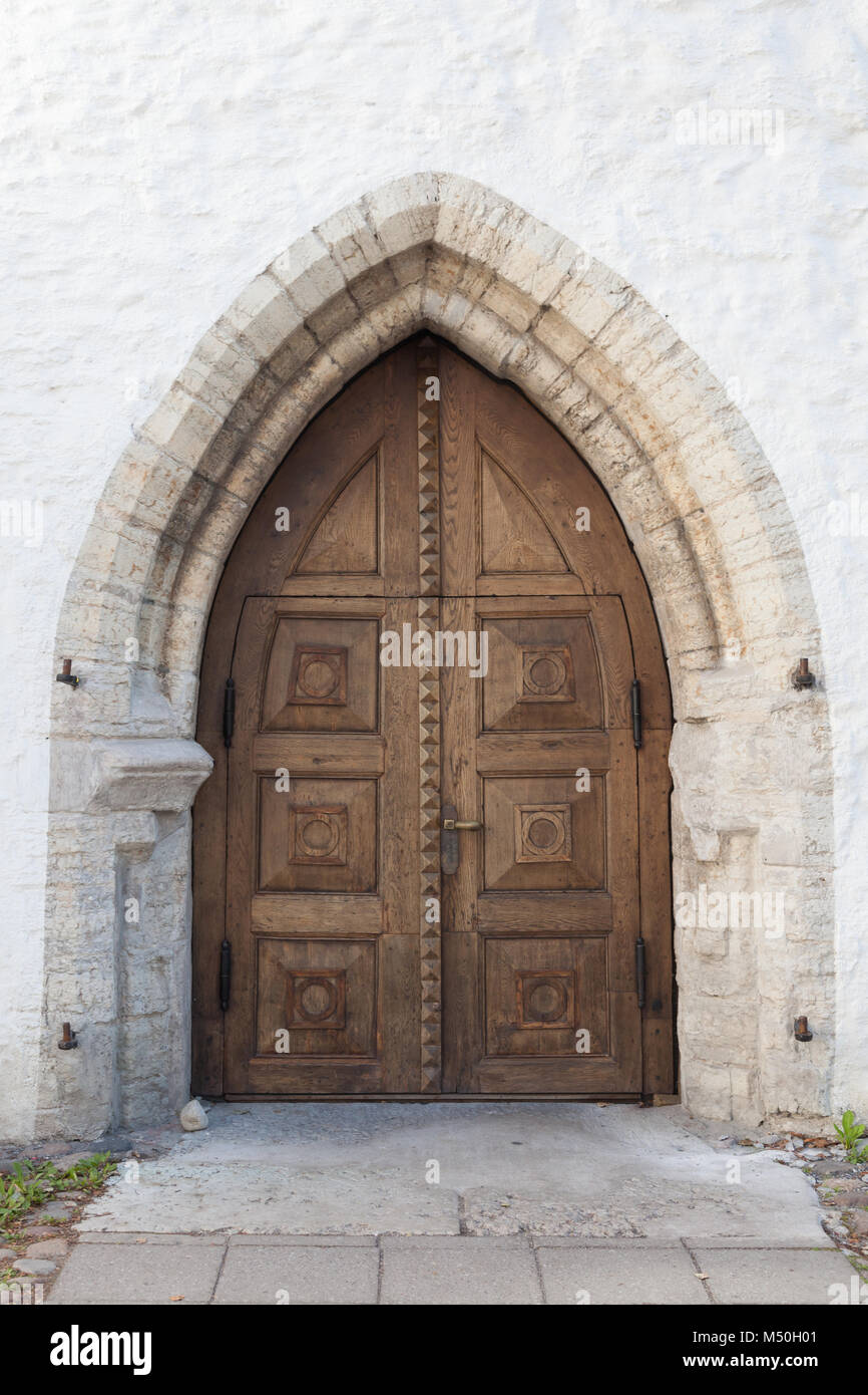 Old wooden church doors hi-res stock photography and images - Alamy