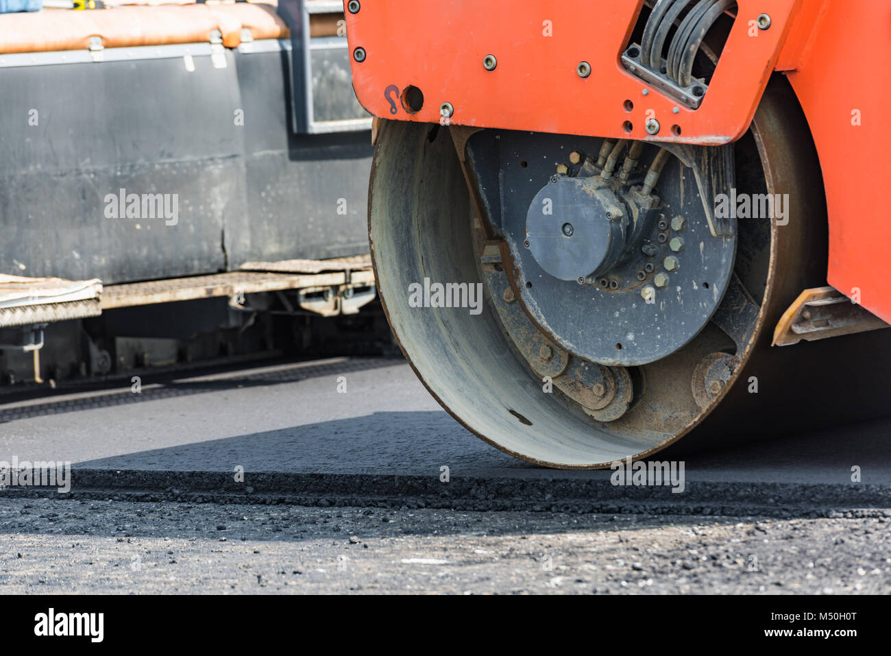 Tar laying machine hi-res stock photography and images - Alamy