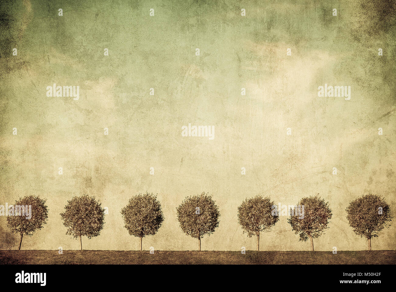 grunge image of trees Stock Photo - Alamy