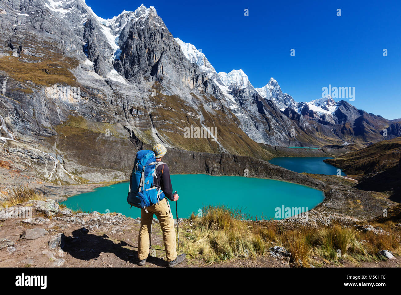 Hike in Peru Stock Photo - Alamy