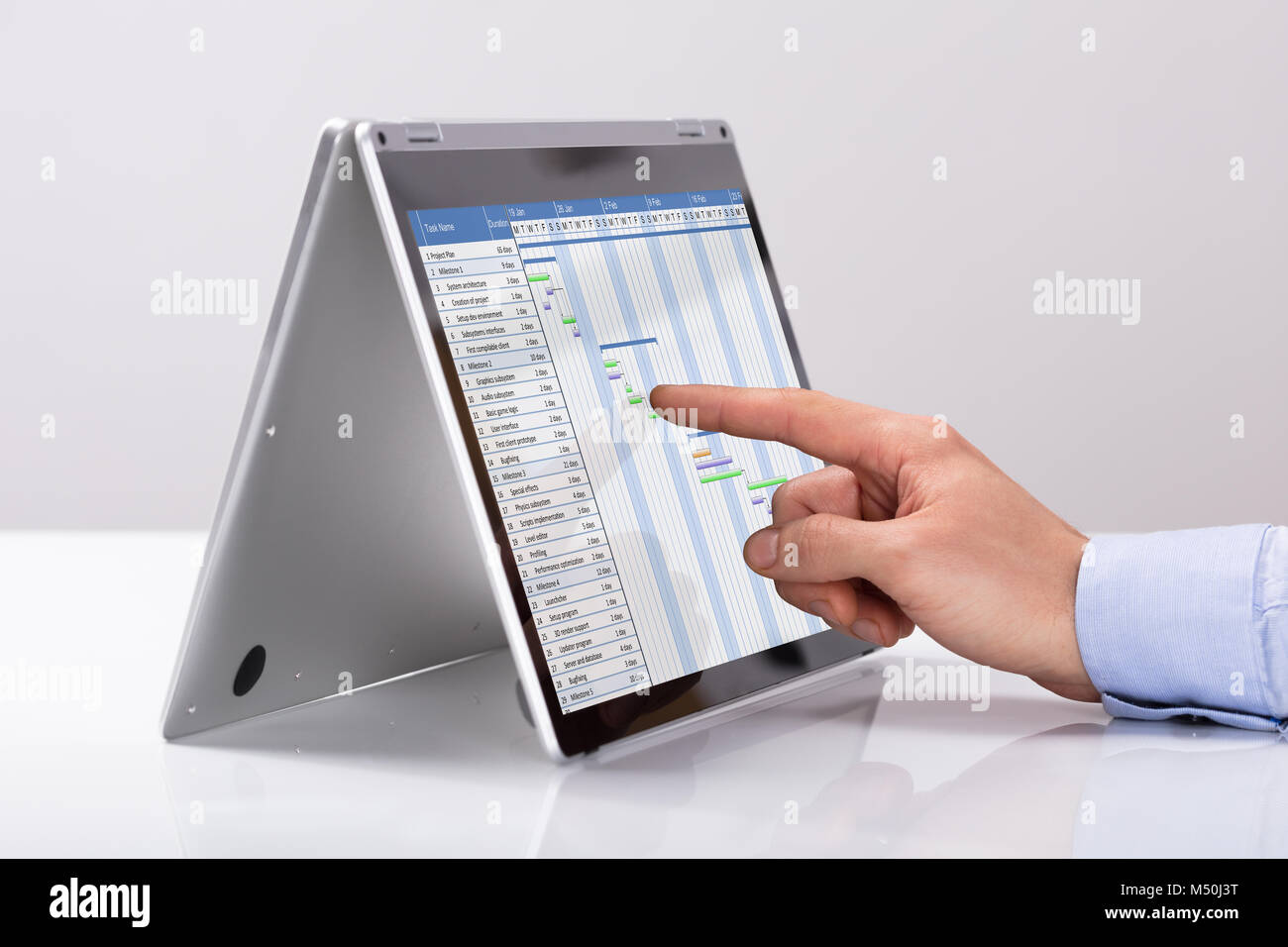 Laptop mobile chart hi-res stock photography and images - Alamy