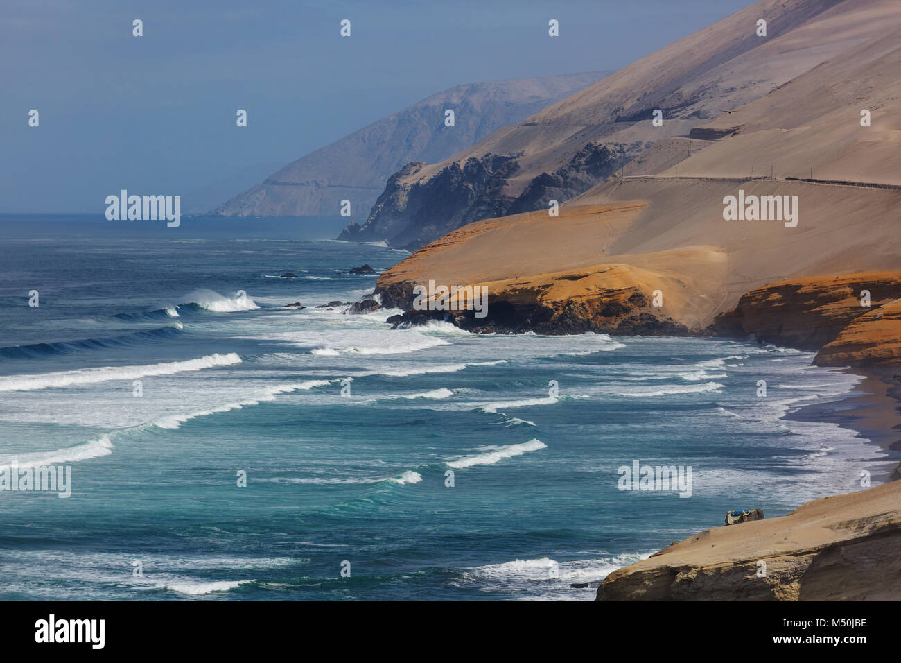 Coast in Peru Stock Photo - Alamy