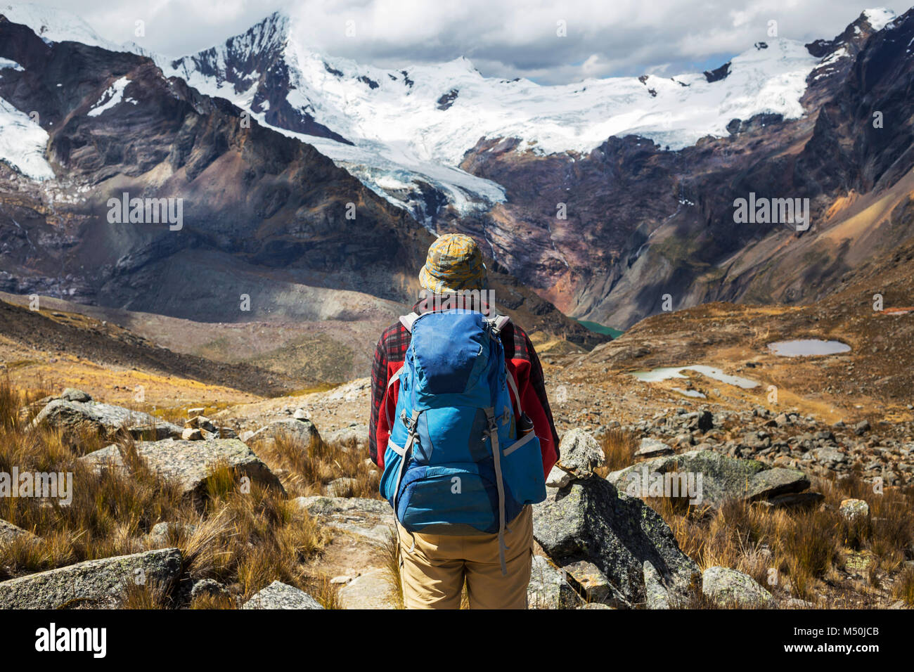 Hike in Peru Stock Photo - Alamy