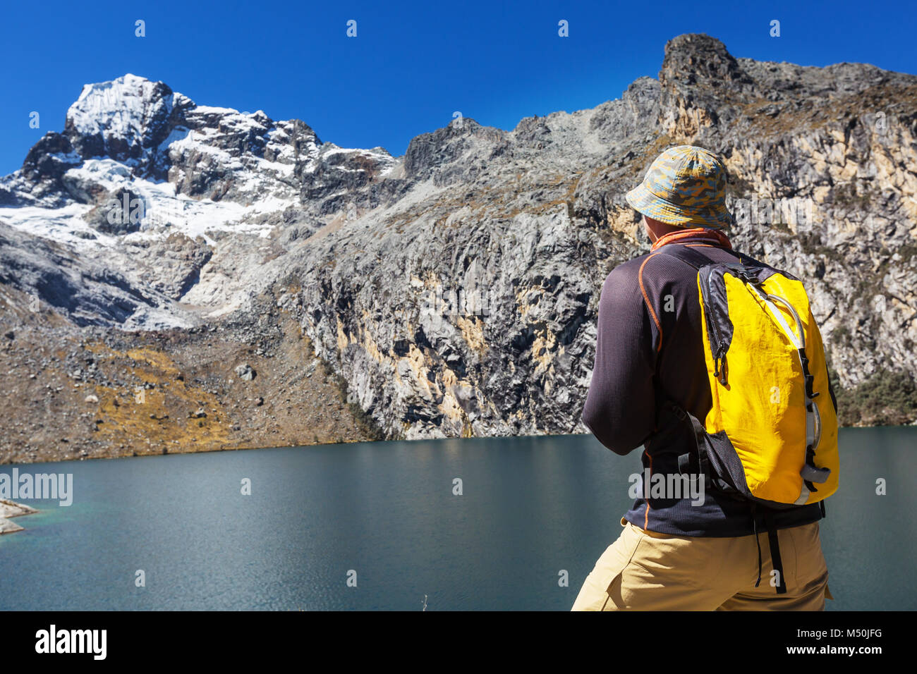 Hike in Peru Stock Photo - Alamy