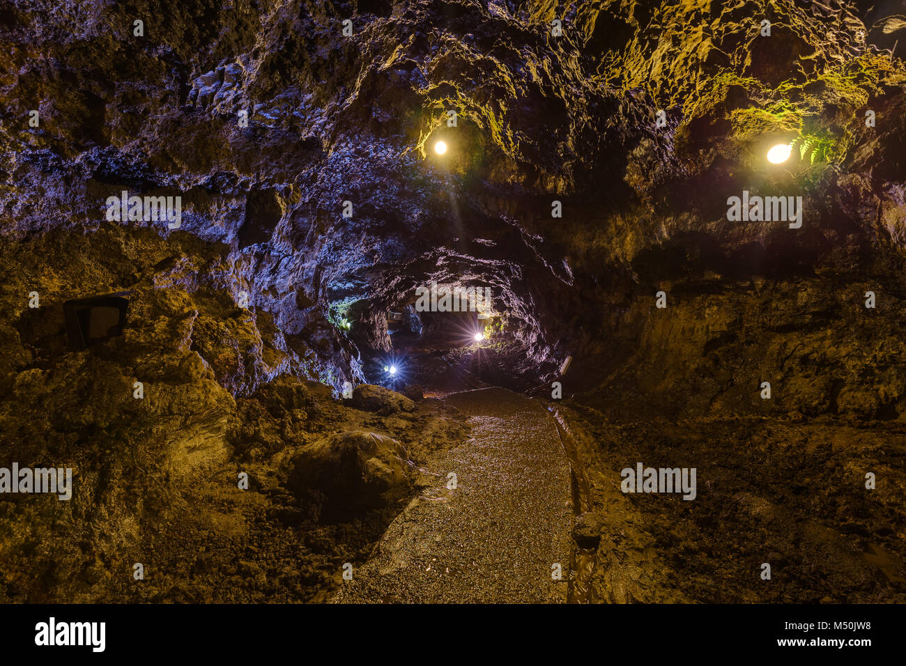 Volcanic caves in Sao Vicente - Madeira Portugal Stock Photo - Alamy