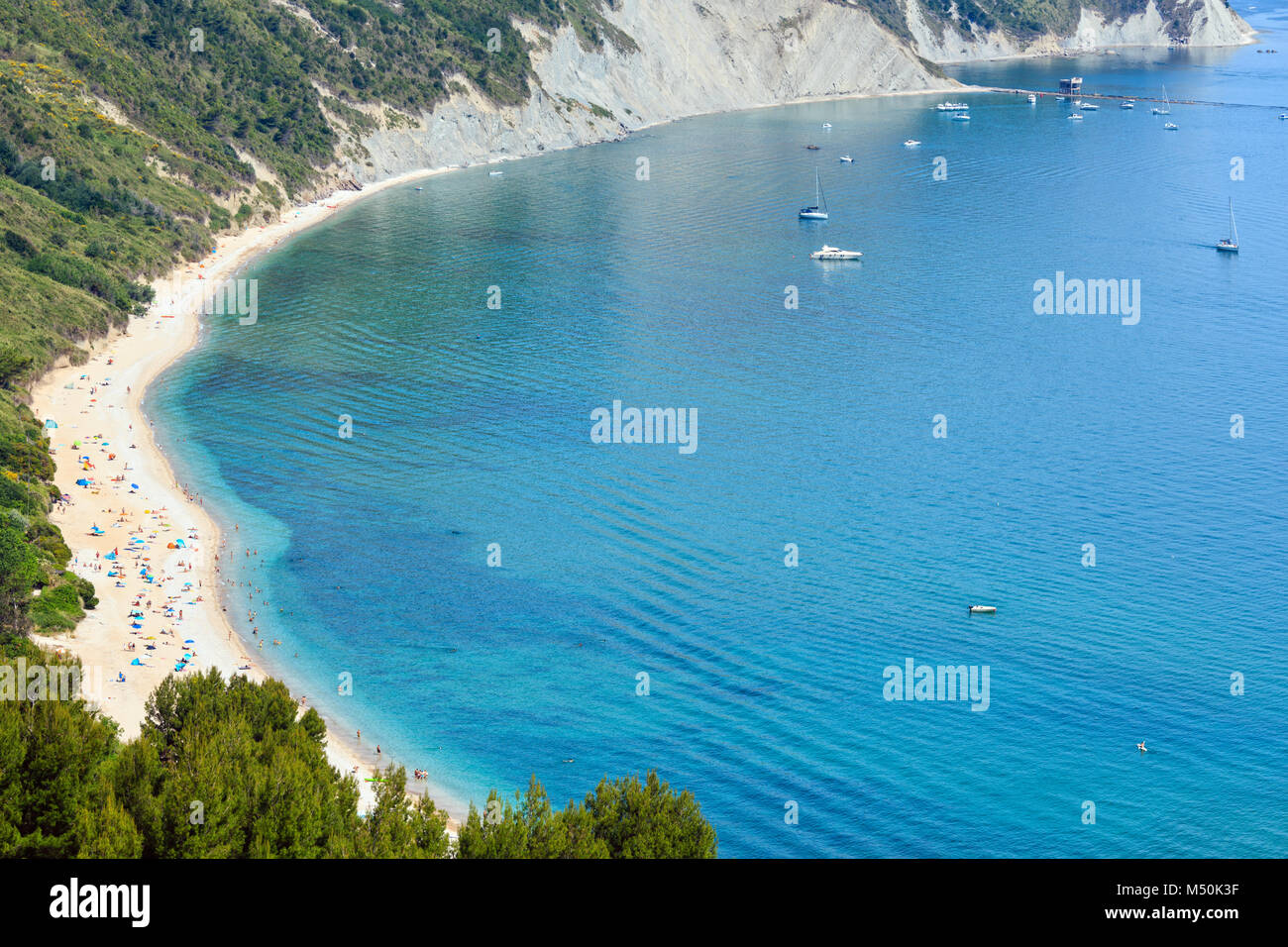 Summer Adriatic sea Mezzavalle beach Stock Photo - Alamy