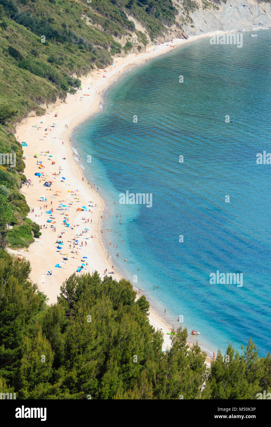 Summer Adriatic sea Mezzavalle beach Stock Photo - Alamy