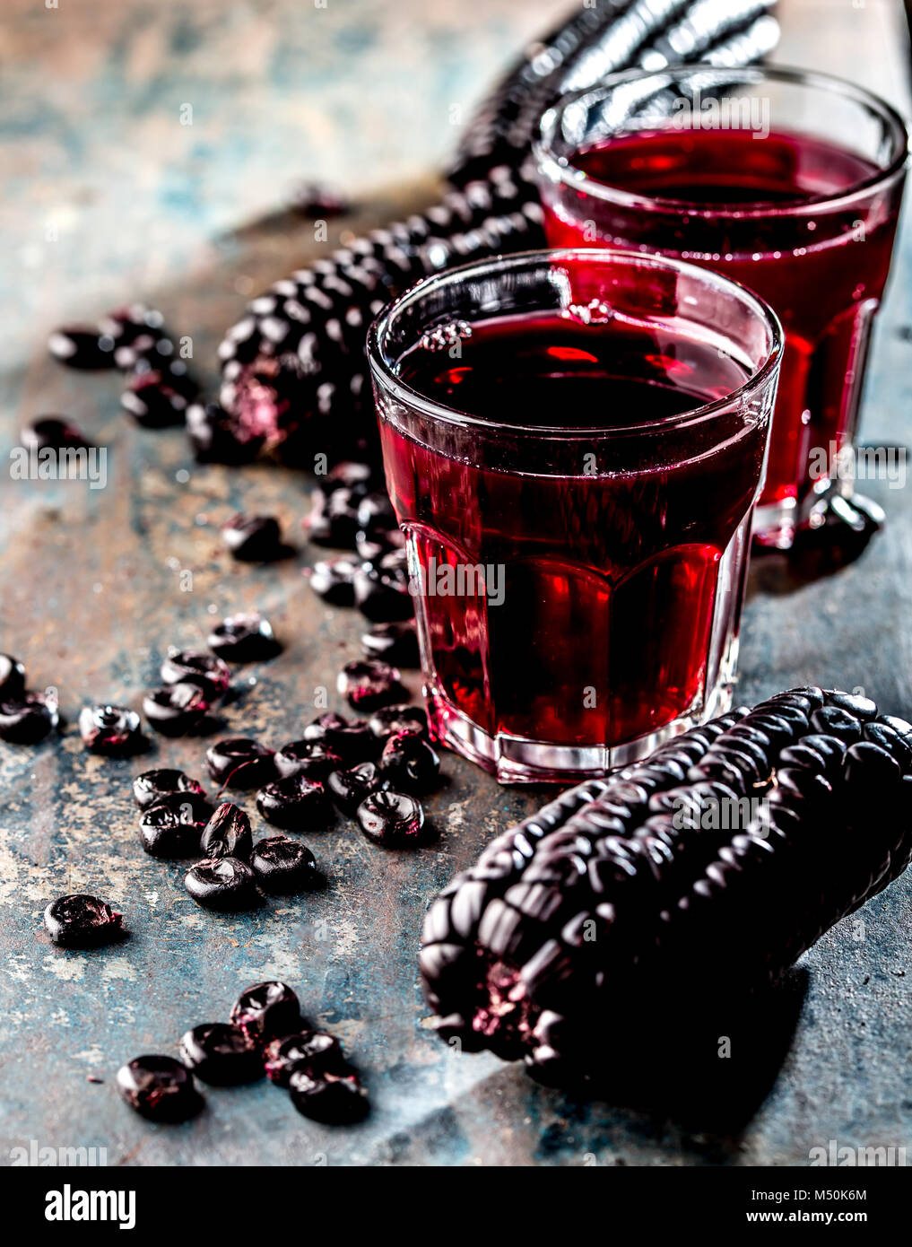 PERUVIAN PURPLE CORN DRINK. Chicha morada purple sweet traditional ...