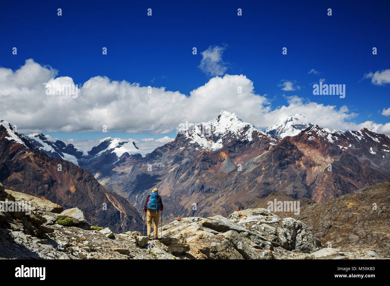 Hike in Peru Stock Photo - Alamy