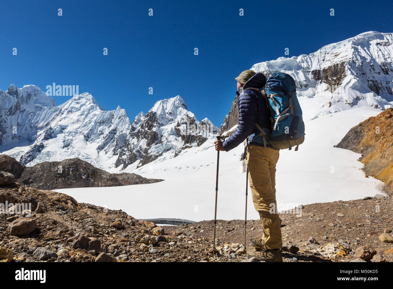 Hike in Peru Stock Photo - Alamy