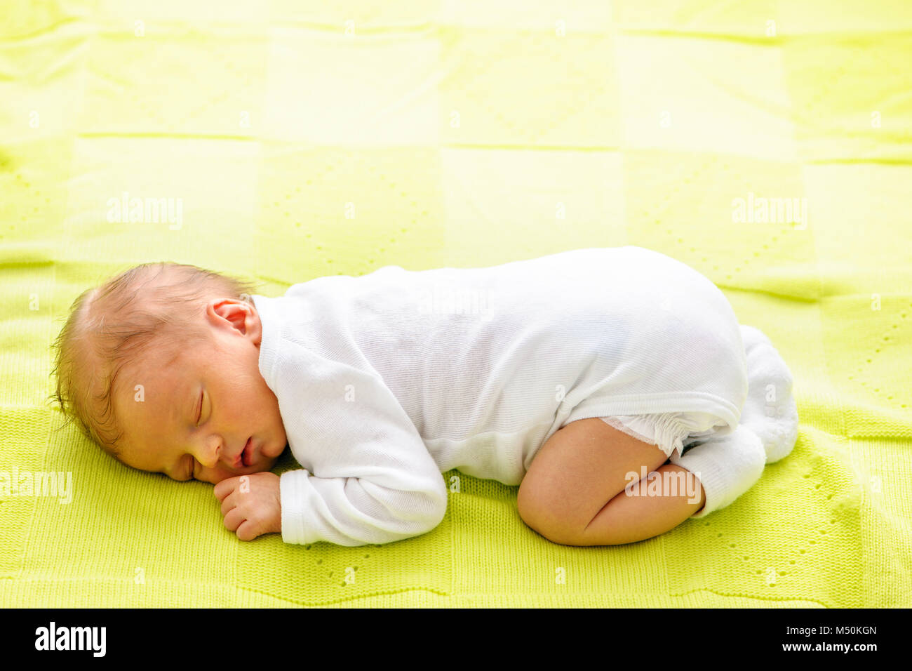 One week old newborn baby Stock Photo - Alamy