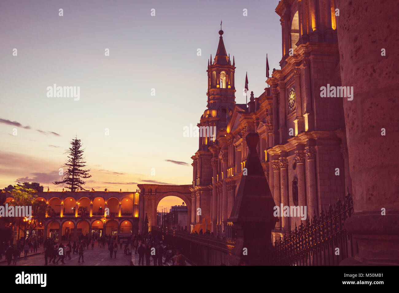 Detail cathedral arequipa hi-res stock photography and images - Alamy