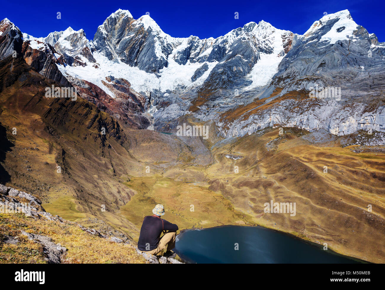 Hike in Peru Stock Photo - Alamy