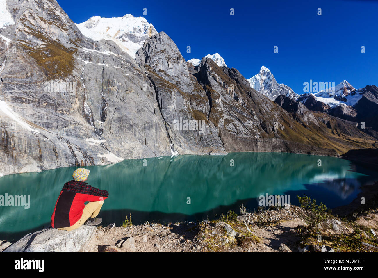 Hike in Peru Stock Photo - Alamy