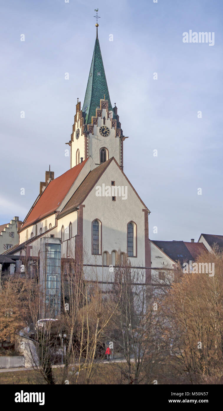 Engen with city church Mariä Himmelfahrt Stock Photo - Alamy