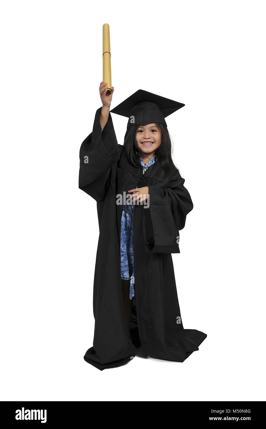 Little Girl Graduate Stock Photo - Alamy