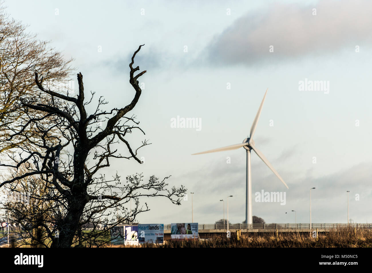 A wind turbine in the Scottish landscape Stock Photo - Alamy