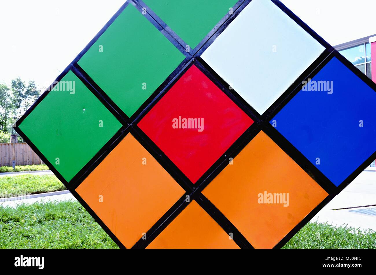 Color area of the color cube Ahlen Germany Stock Photo - Alamy