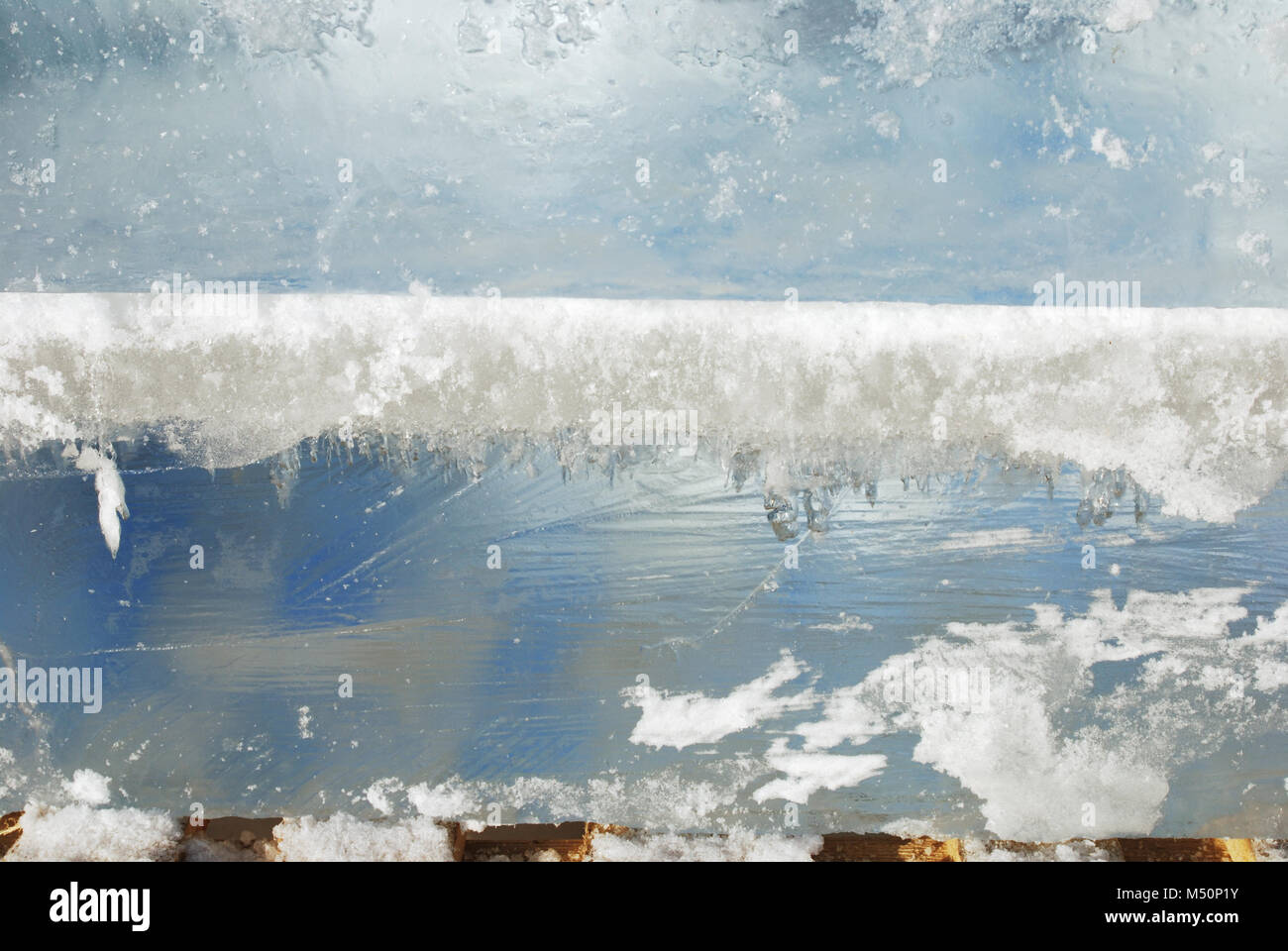 big translucent ice blocs Stock Photo - Alamy