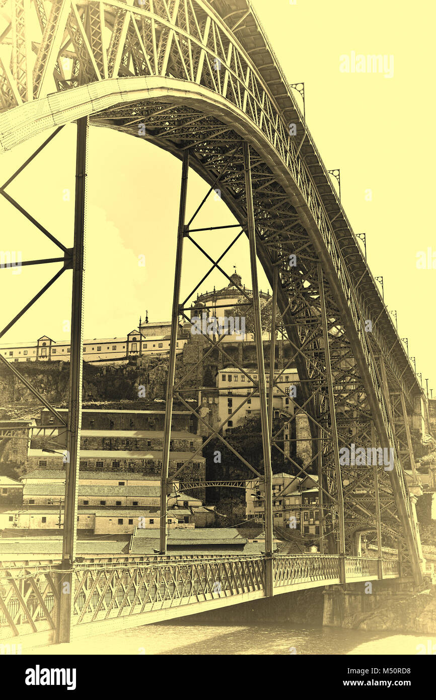 Bridge Built by Eiffel Stock Photo - Alamy