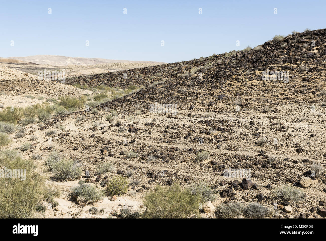Landscape of the desert in Israel Stock Photo - Alamy