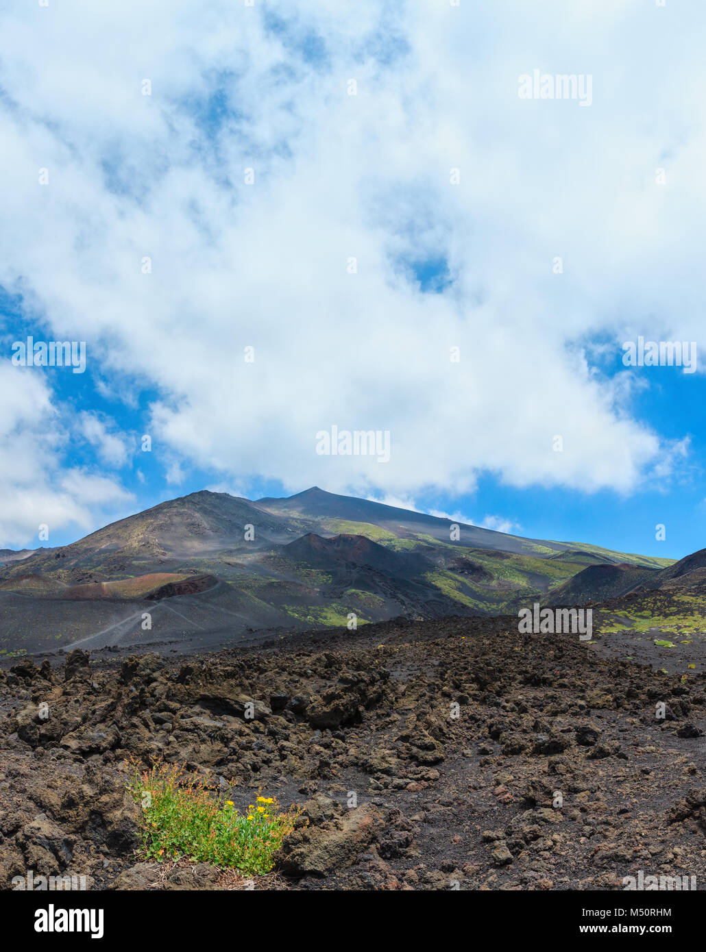 Etna volcano view, Sicily, Italy Stock Photo - Alamy