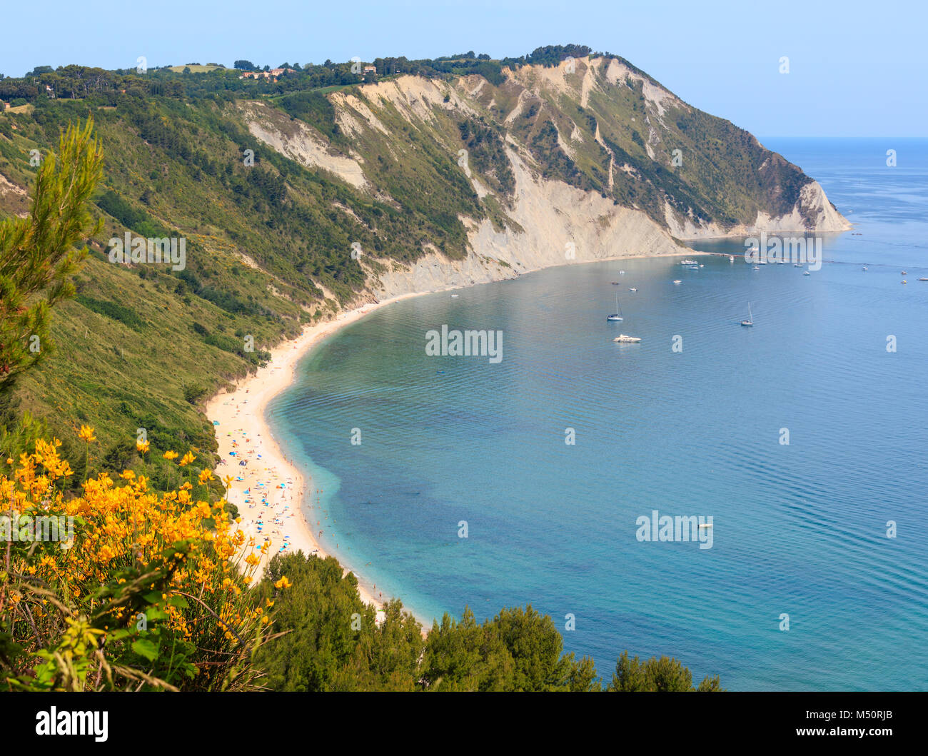 Summer Adriatic sea Mezzavalle beach Stock Photo - Alamy