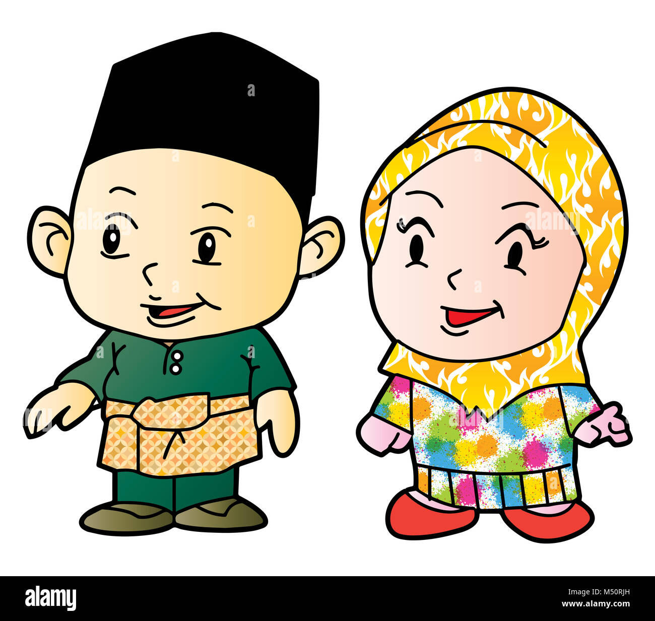 Malay cartoon hi-res stock photography and images - Alamy