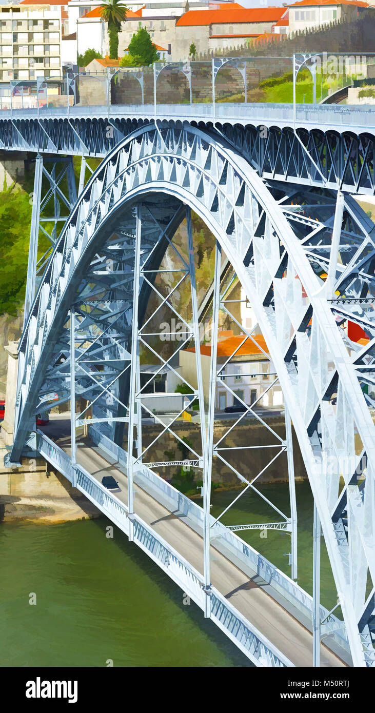 Bridge Built by Eiffel Stock Photo - Alamy