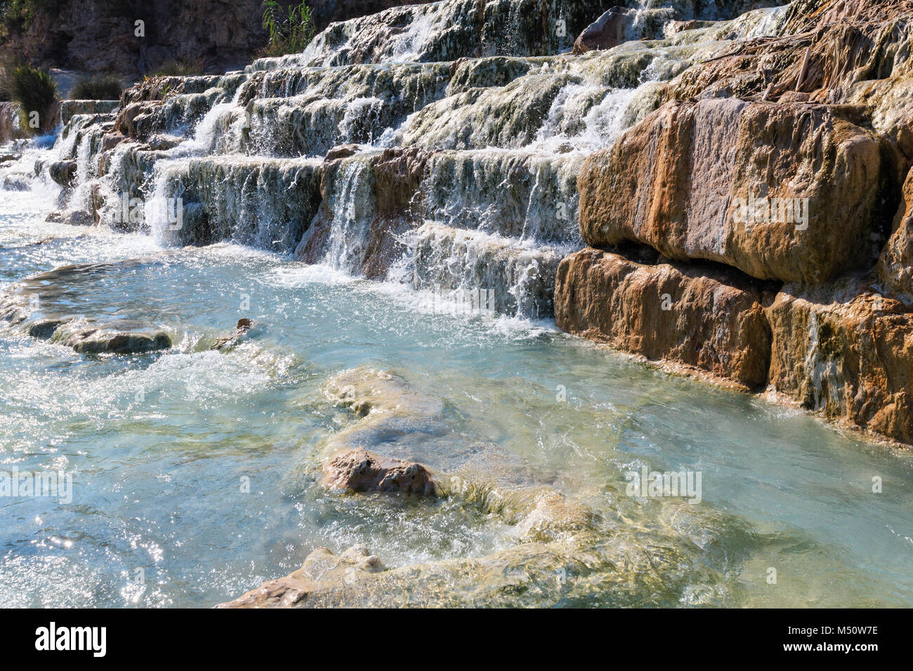 Natural spa Saturnia thermal baths, Italy Stock Photo - Alamy