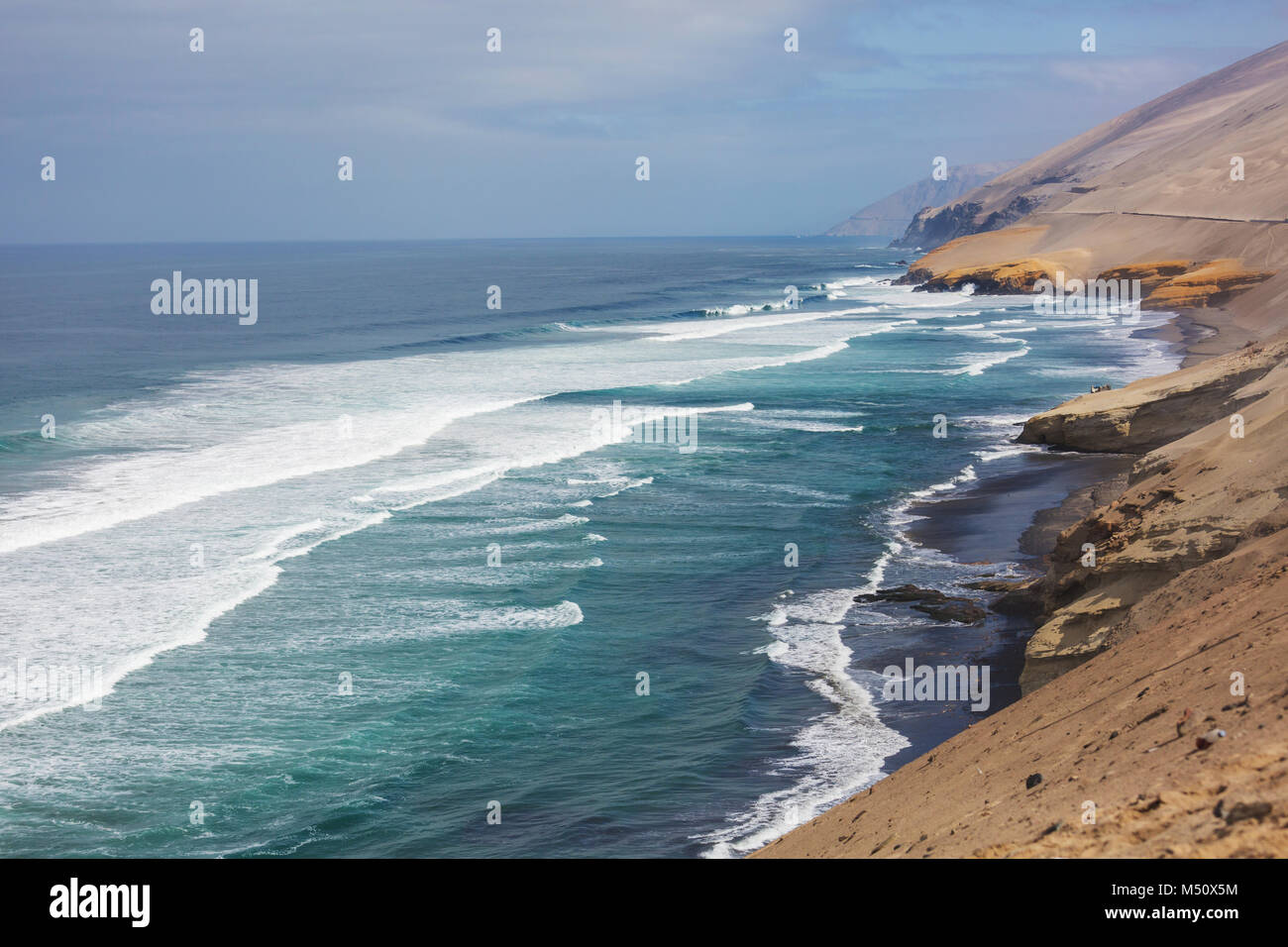 Coast in Peru Stock Photo - Alamy