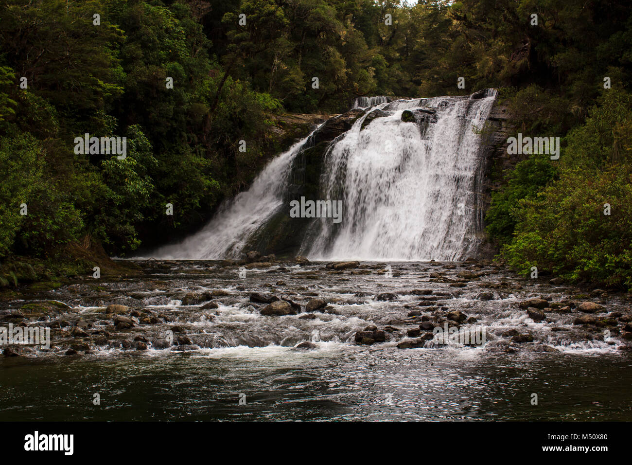 Magical Aniwaniwa Falls in New Zealand Stock Photo - Alamy