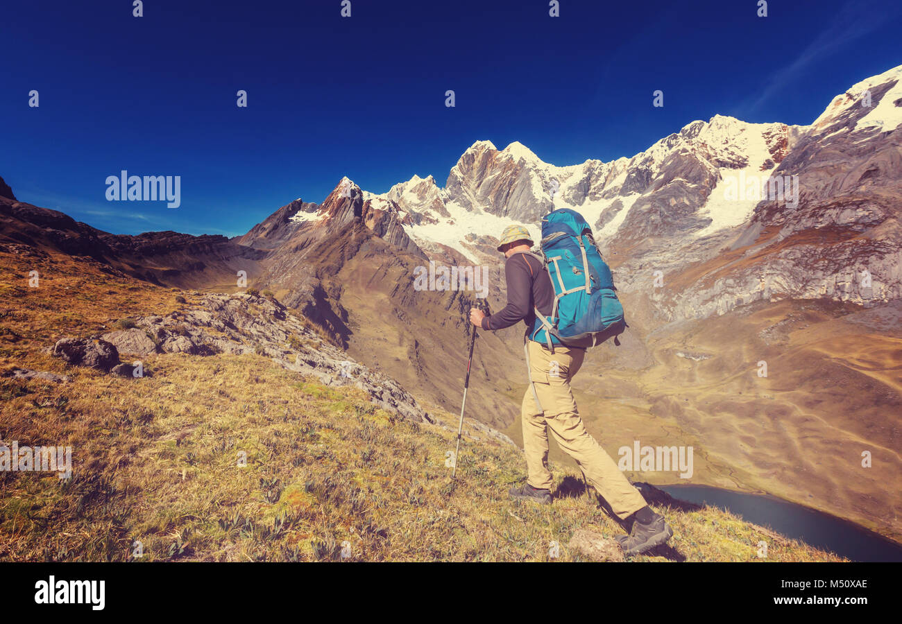 Hike in Peru Stock Photo - Alamy